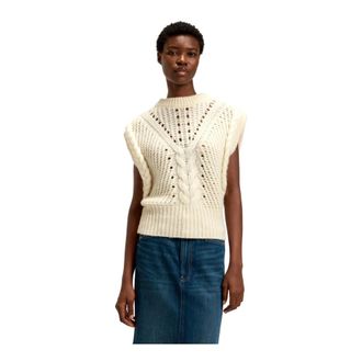 HUGO BOSS Femme, Pulls, Blanc, Taille: 36 FR Fastina Knit Top