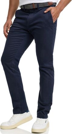 Indicode Herren Eary Chinohose Stretchhose | Chino Herrenhose Super Stretch Stoffhose Navy, 33/32