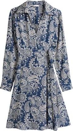 Tommy Hilfiger Robe portefeuille courte &agrave; manches longues