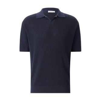 Roberto Collina Homme, Tops, Bleu, Taille: XL Polo en maille boucl&eacute;e