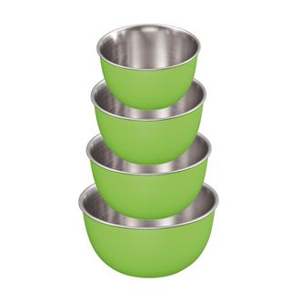 King King S1112 Sch&uuml;ssel-Set Colorido 4-teilig, doppelwandig, Gr&ouml;&szlig;en Circa Durchmesser 11, 13, 15, 17 cm, gr&uuml;n