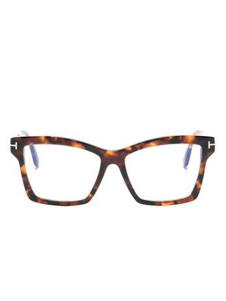 Tom Ford Eyewear lunettes de vue à monture carrée - Marron