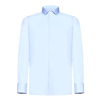 D4.0 Homme, Chemises, Bleu, Taille: 5XL Chemise en coton twill