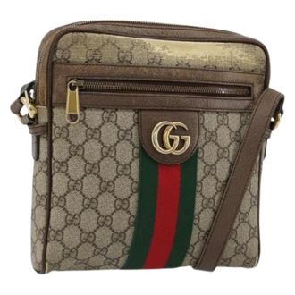 Gucci Sac bandouli&egrave;re vintage doccasion - Femme - Pre-owned - Beige - Taille: ONE Size
