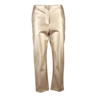 Souvenir Femme, Pantalons, Beige, Taille: 40 FR Leather Pantalons