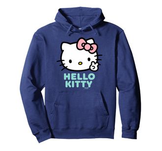 Hello Kitty Peace Love XOXO S&uuml;&szlig;e Freundschaft Klassische Pose Pullover Hoodie