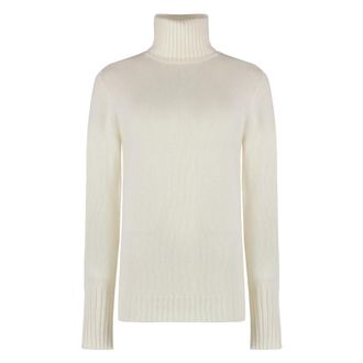 THE (ALPHABET) Femme, Pulls, Blanc, Taille: 42 FR Pull ras du cou en cachemire