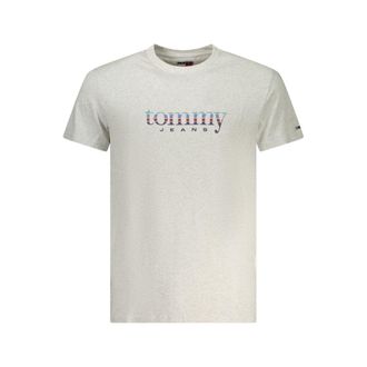 Tommy Hilfiger Graues Baumwoll-Herren-T-Shirt
