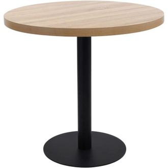 vidaXL Vidaxl - Table de bistro Marron clair 80 cm mdf