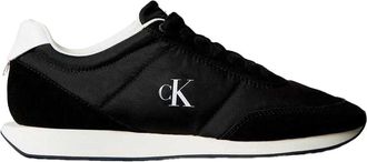 Calvin Klein Retro Sneaker f&uuml;r Herren, Wildleder (Schwarz/Wei&szlig;)