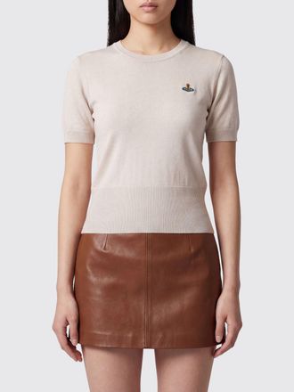 Vivienne Westwood Kurz&auml;rmeliger Slim-Fit Wollpullover mit Orb-Logo