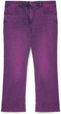 Fiorella Rubino Femme, Jeans, Violet, Taille: 44 FR Kick Flare Jeans