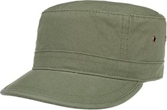 LIPODO Casquette Urbaine Army Femmes/Hommes - Casquette Plate en 100% de Coton - Casquette Army S/M, L/XL - Bonnet en Olive - 54-57 cm