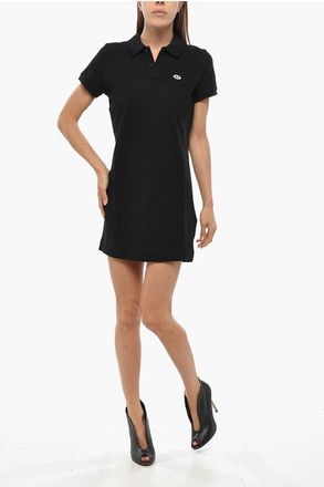 Diesel Piquet Cotton D-TENNY Polo Shirt Dress with Oval-D Logo size Xxs