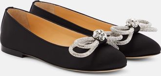 Mach & Mach Ballerines Double Bow en satin