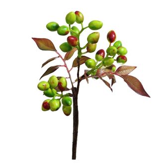 Amosfun K&uuml;nstlicher Stiel in Vase Olivenfrucht-Dekoration Perfekt F&uuml;r Blumenstr&auml;u&szlig;e Und Handgebundene Blumenstr&auml;u&szlig;e