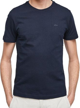 s.Oliver T-Shirt Casual (2-tlg) mit Logo, schlicht, unifarben, Basic, moderner Look im 2er Pack