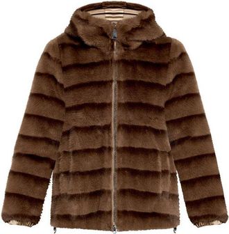 Betty Barclay Pl&uuml;schjacke Damen mit Kapuze