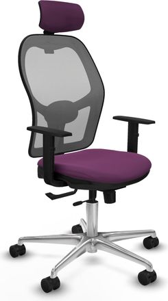 Piqueras y Crespo Ergonomischer Drehstuhl mit Chorqu&eacute;-Armen, h&ouml;henverstellbarer Lendenwirbelst&uuml;tze und h&ouml;henverstellbarem Kopfteil und Neigungsverstellung. Ausgestattet