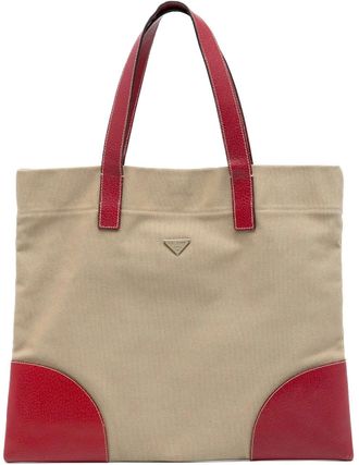 Prada Shopper - Cinghiale Trimmed Canapa Tote - Gr. unisize - in Braun - f&uuml;r Damen