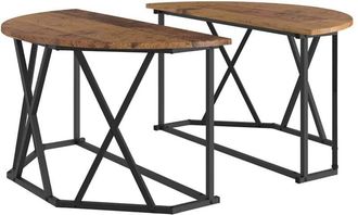 vidaXL Table basse Bois ancien 80 x 80 x 42 cm Vidaxl
