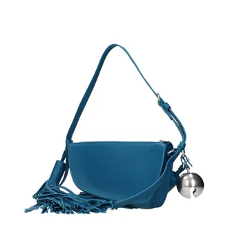 Burberry Womens Blue Leather Shoulder Bag