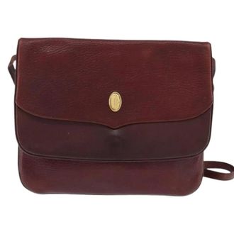Cartier Sac bandouli&egrave;re en cuir Pre-owned - Femme - Pre-owned - Rouge - Taille: ONE Size
