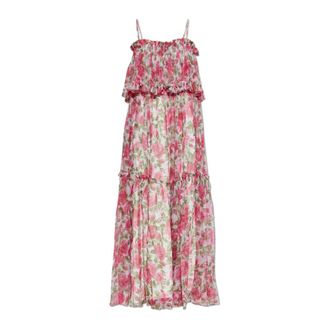 Chlo&eacute; Langes Kleid mit d&uuml;nnen Tr&auml;gern - - Dresses - Damen - Rosa - XS