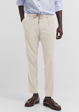 Bugatti Herren Bundfaltenhose mit Stretch und easy-care Funktion