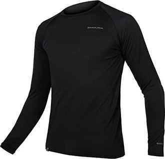 Endura Baabaa Blend Long Sleeve Base Layer Top Large Black