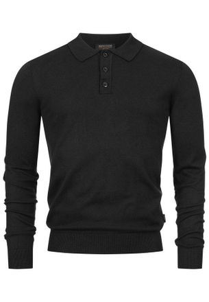 Indicode Strickpullover Herren INKastra Pullover Feinstrick-Pullover im Polo-Stil