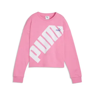 Puma Sweat &agrave; col rond PUMA POWER Femme, V&ecirc;tements, Rose, XL