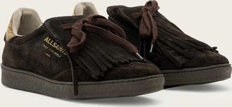 AllSaints Thelma - Schuhe in Bitterbraun mit Fransen-Brown