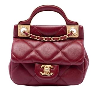 Chanel Sac bandouli&egrave;re mini doccasion - Femme - Pre-owned - Rouge - Taille: ONE Size