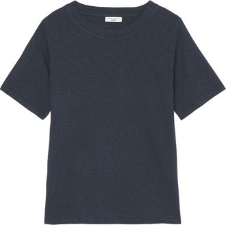 Marc O'Polo Damen B41238551261 T-Shirt, Navy Teal, XL EU