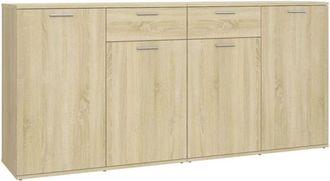 vidaXL Sideboard Sonoma-Eiche 160x36x75 cm Holzwerkstoff Vidaxl