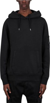 C.P. Company C.p. Company, Homme, Sweatshirts et sweats &agrave; capuche, Noir, Taille: L Cotton Sweat &agrave; capuche
