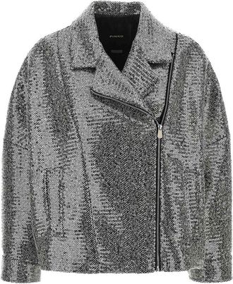 Pinko Manteau Court - Argent