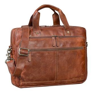 STILORD Ronan Serviette Cuir Homme Grande Sacoche Ordinateur 16 Pouces Travail Besace Business - Cartable Enseignant A4 Porte Document avec Bandouli&egrave;re Amovib