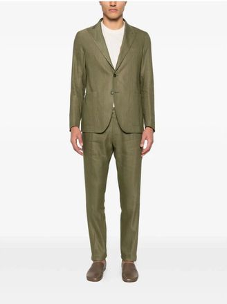 Tagliatore Homme, Costumes, Vert, Taille: M Pinstripe Suit