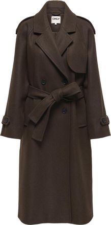 Only Onldear-Trillion Long Belt Coat Pnt Noos