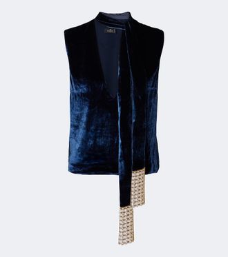 Etro Top aus Samt