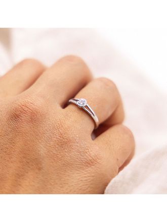 Fascination by Ellen K Ring Gold 375 mit Zirkonia wei&szlig;