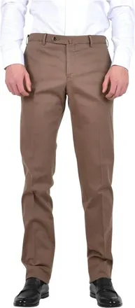 PT01 Pt01, Homme, Pantalons, Brun, Taille: W40 Chinos Slim Fit Marron Pantalon