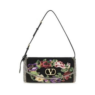 Valentino Garavani DeVain Kleine Umh&auml;ngetasche mit Stickerei - - Bags - Damen - Mehrfarbig - ONE SIZE