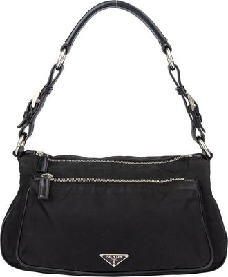 Prada Crossbody Bags - Prada Black Nylon Triangle Shoulder Bag - Gr. unisize - in Schwarz - für Damen