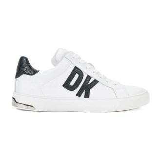 DKNY Dkny, Femme, Chaussures, Blanc, Taille: 40 1/2 EU Abeni Logo Baskets Basses