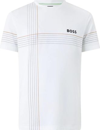 HUGO BOSS Active Stretch-Jersey Slim-Fit T-Shirt - - Tops - Herren - Wei&szlig; - S