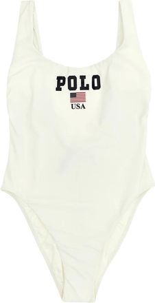 Polo Ralph Lauren Femme, Maillots de bain, Blanc, Taille: 36 FR Maillot de bain une pi&egrave;ce USA