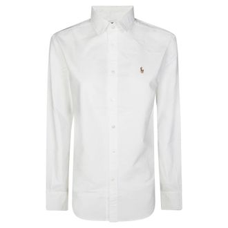 Polo Ralph Lauren Femme, Blouses et Chemises, Blanc, Taille: 40 FR Camicia Slim Fit Oxford